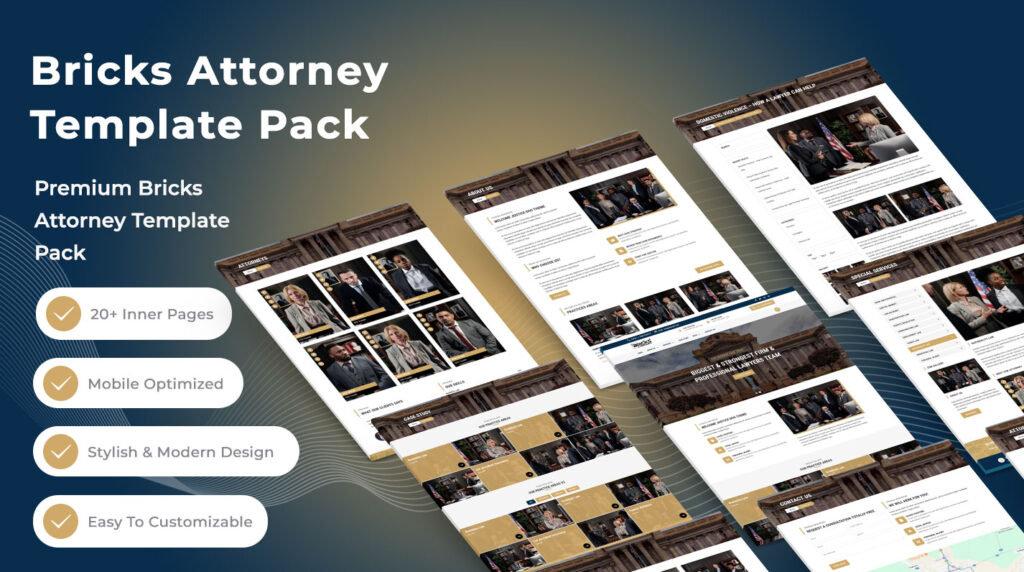Bricks Attorney Template Pack - Bricks Library Plus