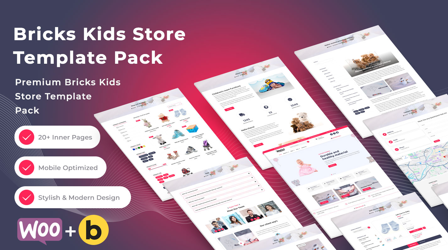Bricks Kids Store Template Pack - Bricks Library Plus
