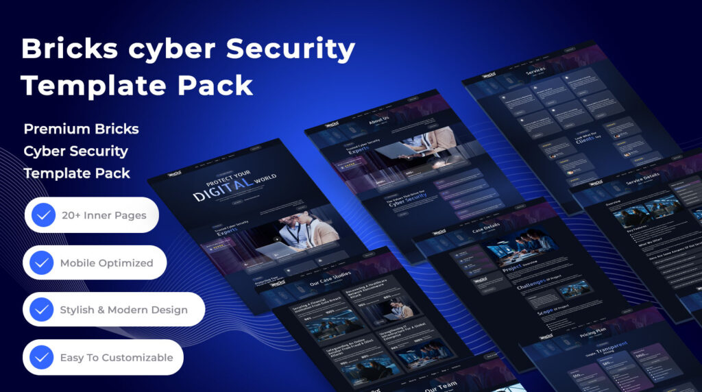 Bricks Cyber Security Template Pack - Bricks Library Plus