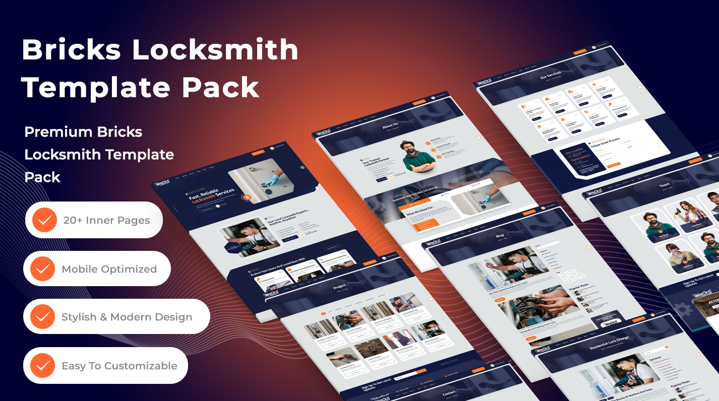 Bricks Locksmith Template Pack - Bricks Library Plus