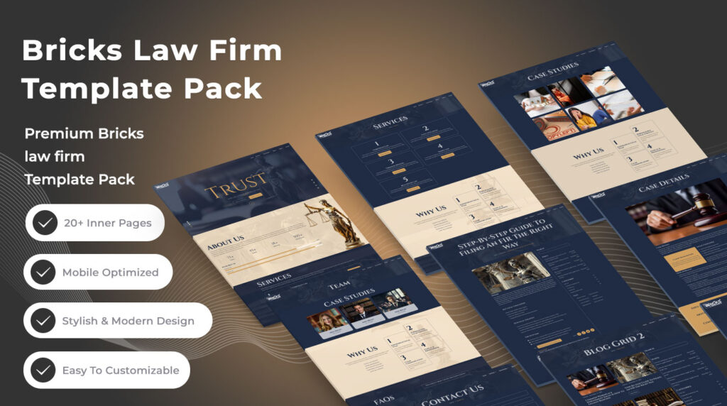 Bricks Law Firm Template Pack - Bricks Library Plus