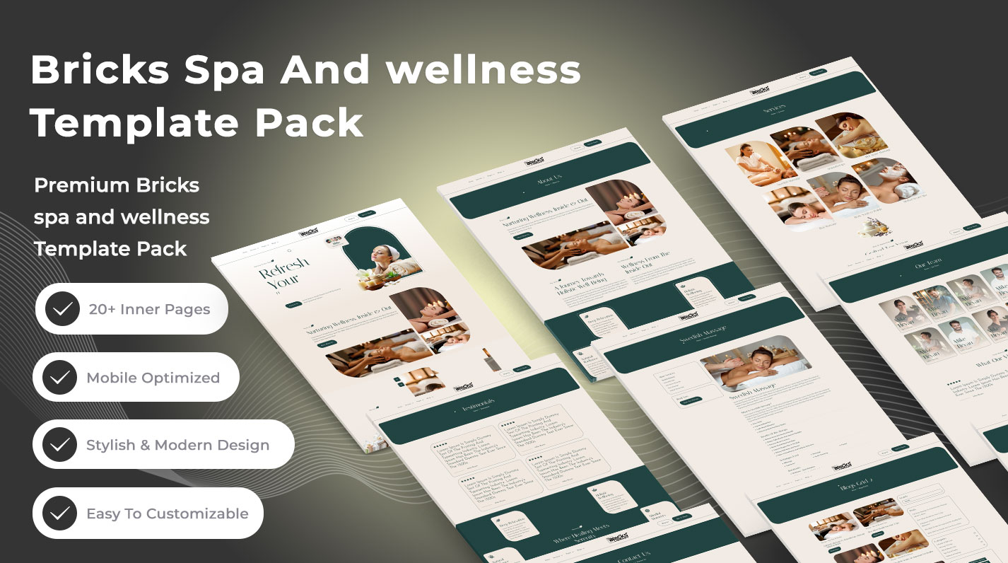 Bricks Spa and Wellness Template Pack - Bricks Library Plus